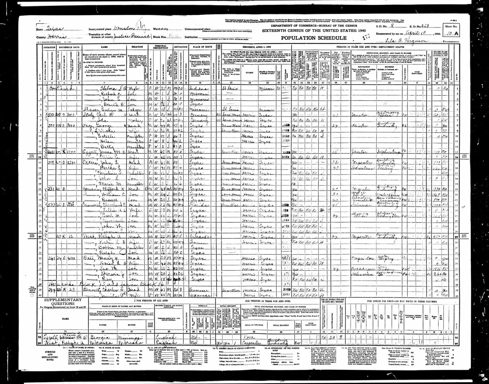 Sherwin J. Ball - NHD Silent Heroes