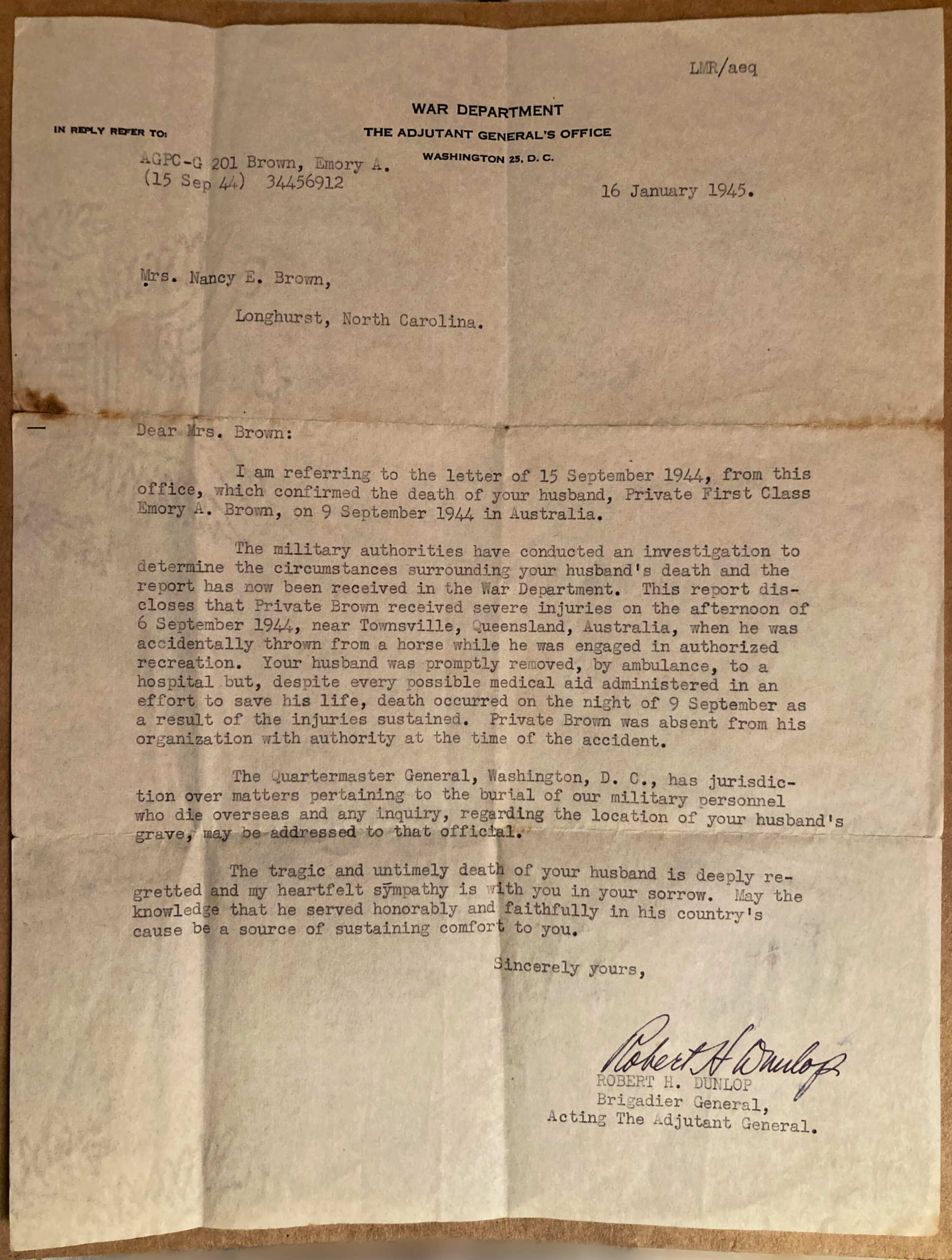 Emory Alexander Brown - NHD Silent Heroes