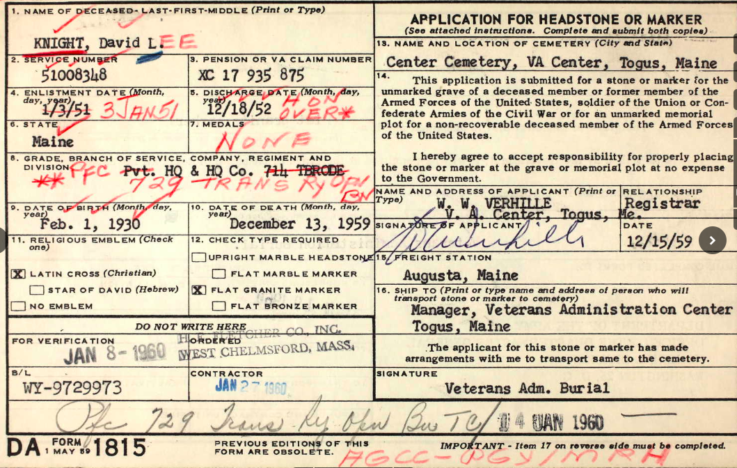 David Lee Knight - NHD Silent Heroes