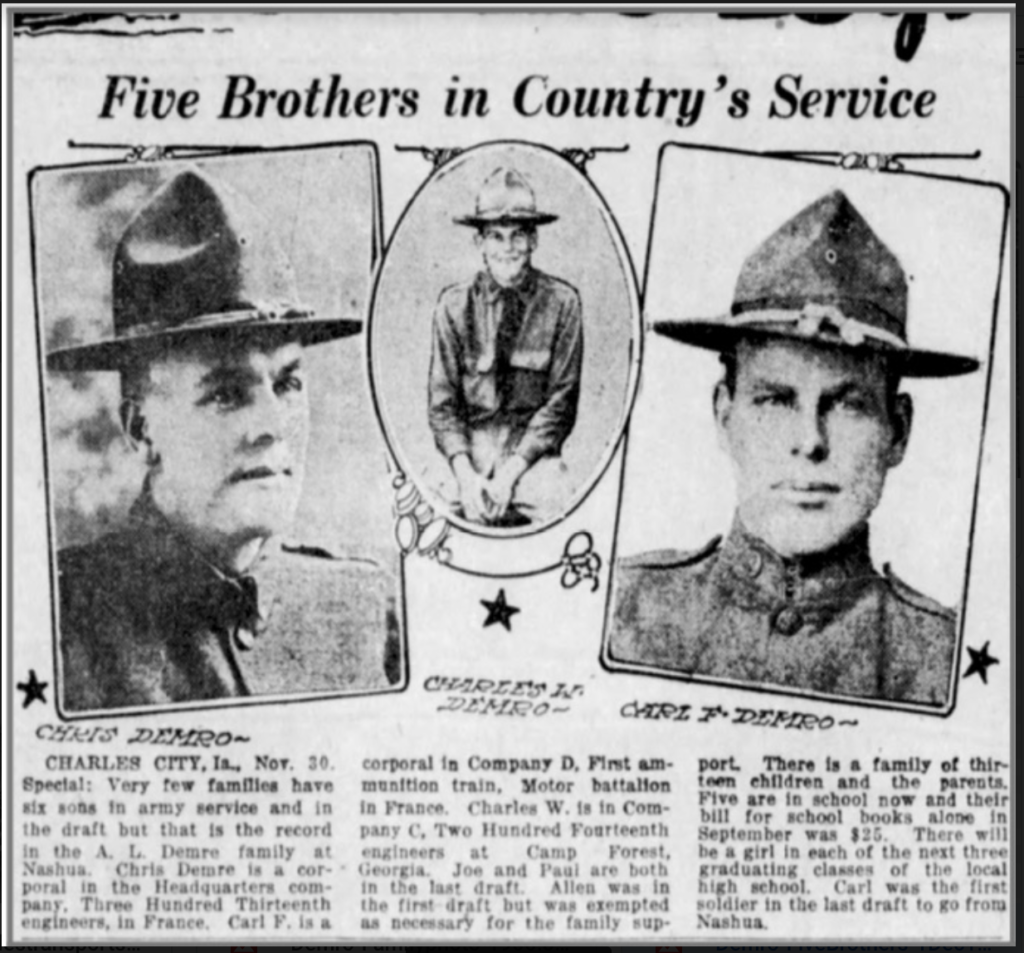 Carl (Fritz) Demro - NHD Silent Heroes